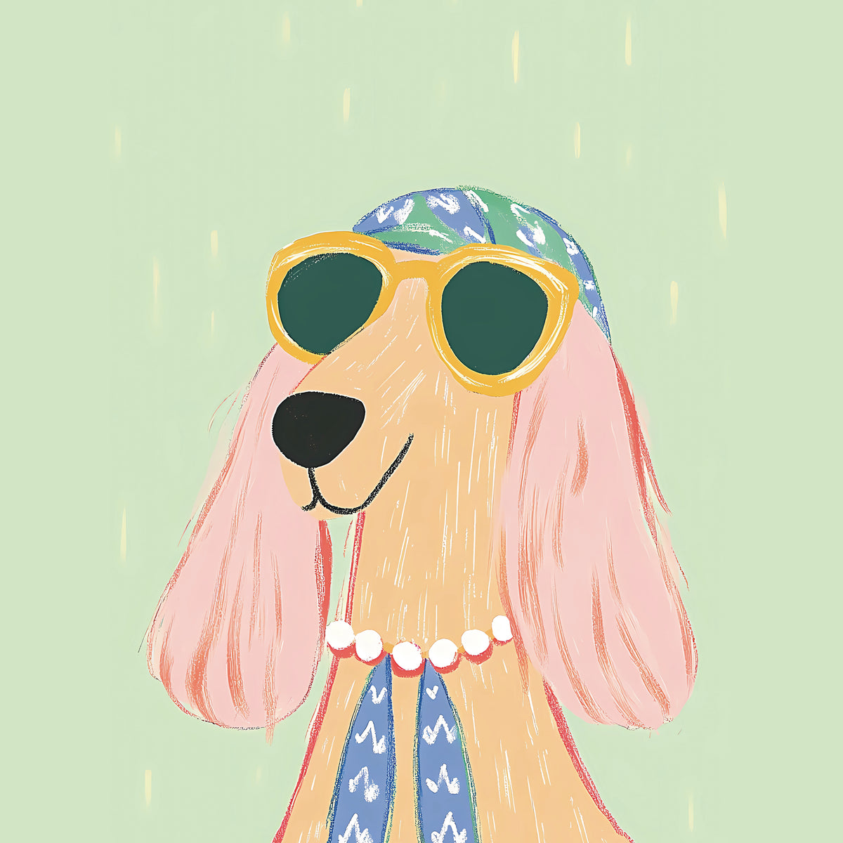 Lámina Perro con Anteojos – AS PRINT STUDIO